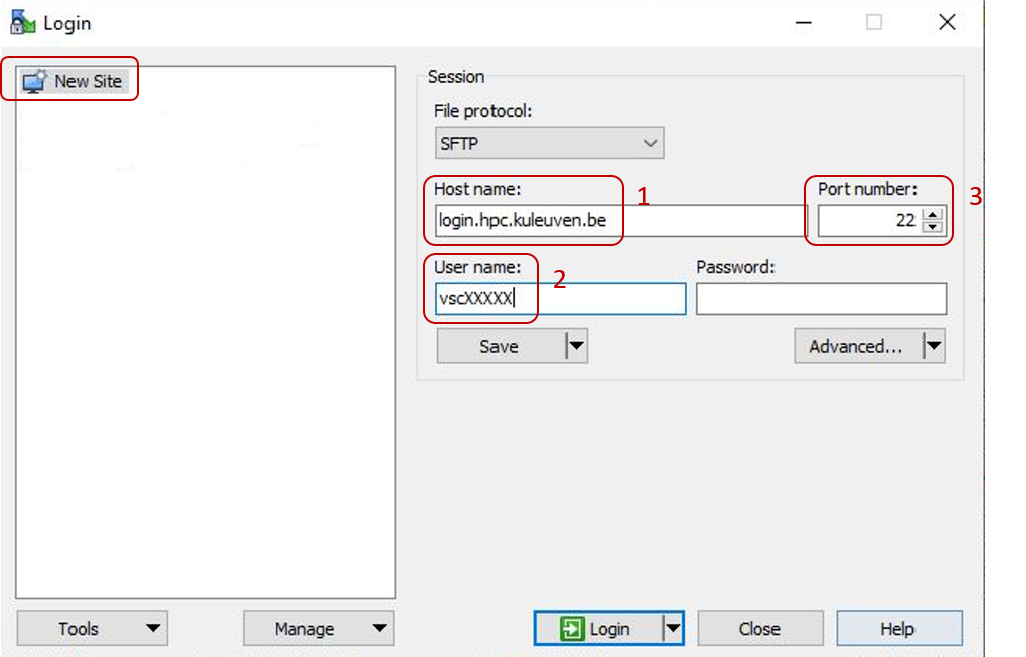 Data Transfer Using WinSCP VSC Documentation